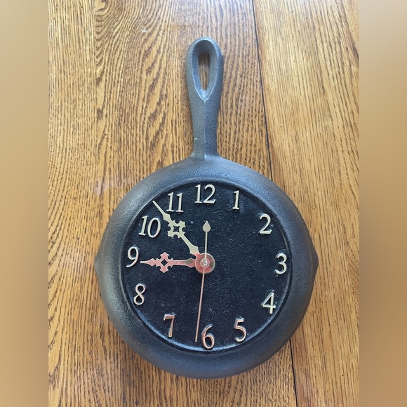 Cast Iron | Wall Decor | Cast Iron Wall Clock Rare Home Decor Made In ...